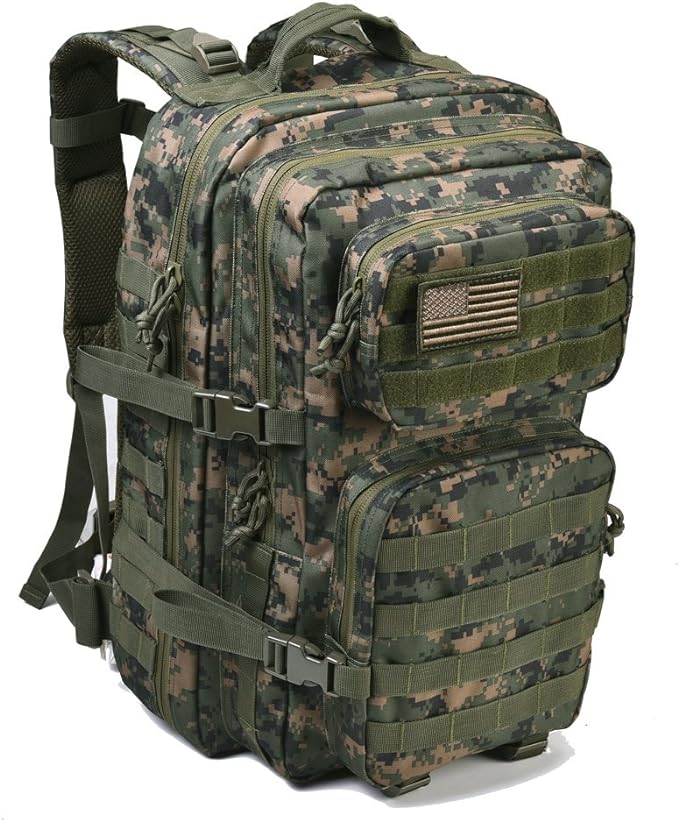 MARPAT 45L Military Tactical Backpack Molle EDC Hiking Rucksack | Iron ...