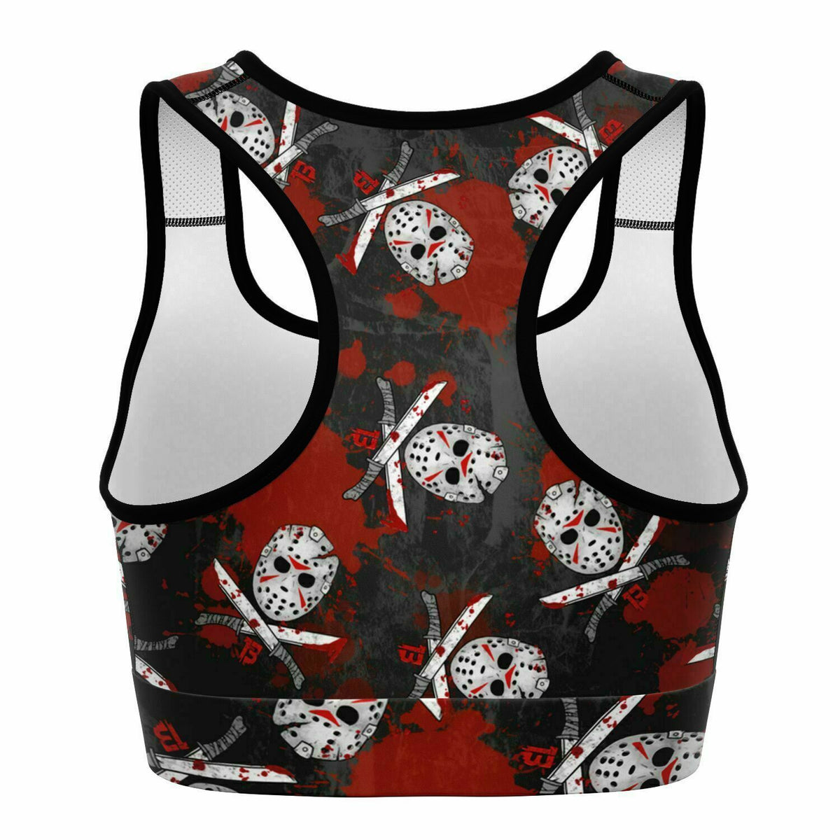 Women's Scary Horror Movies Crystal Lake Killer Jason Athletic Sports ...
