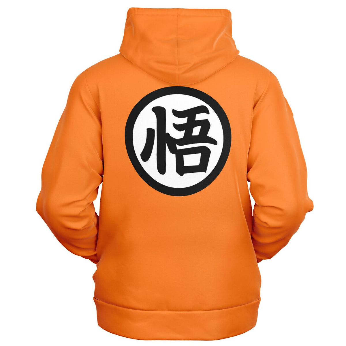 Unisex Orange Goku Dragon Ball Kanji Gi Athletic Zip-Up Hoodie | Iron ...
