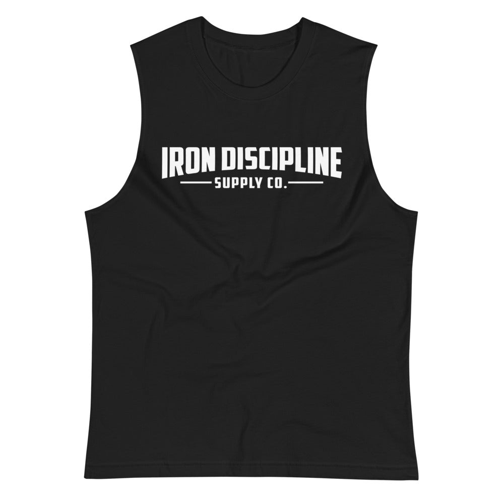 Iron Discipline Unisex Classic Logo All Black Muscle Fitness Shirt ...